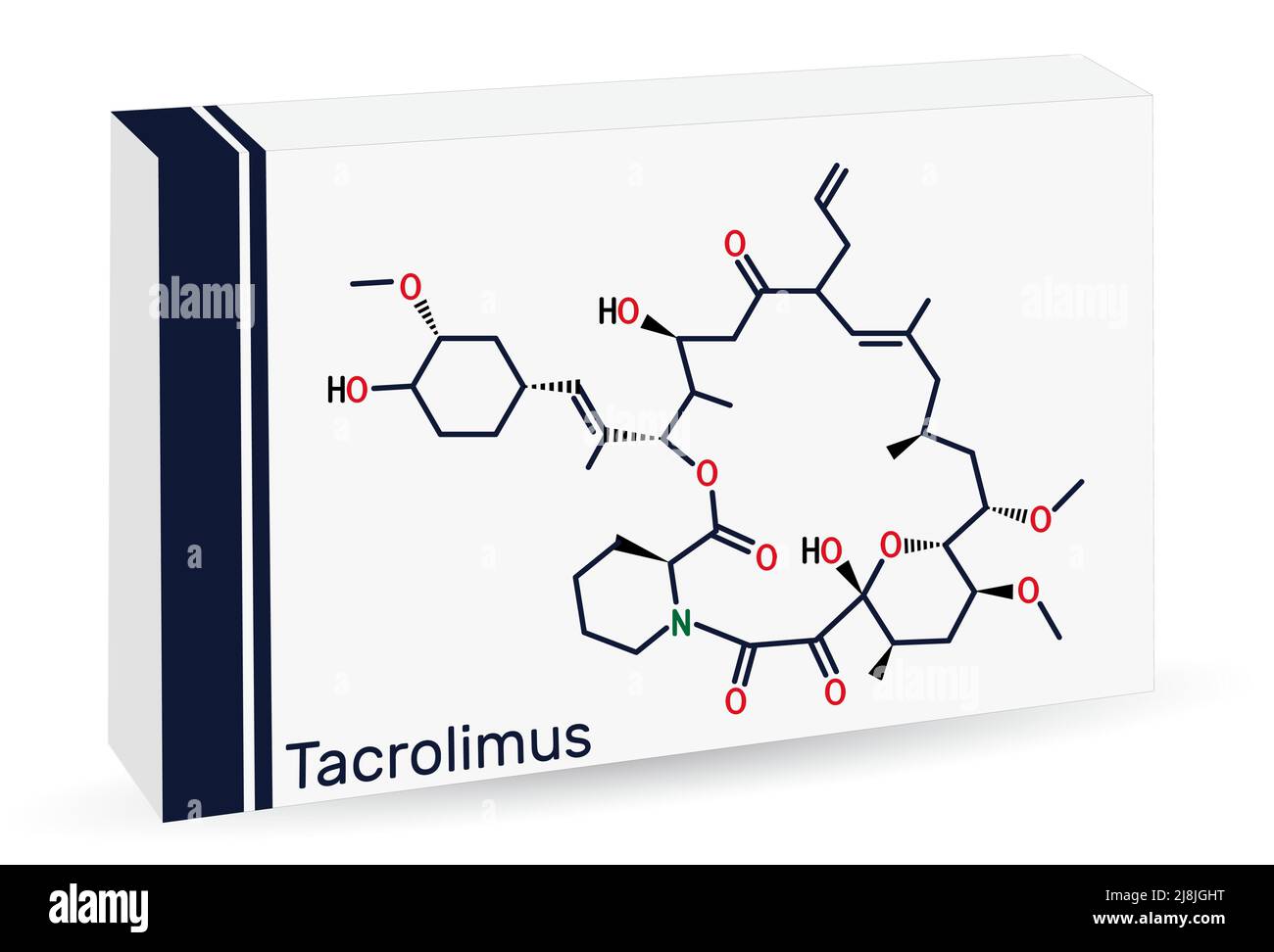 Tacrolimus, FK-506 ou molécule de Fujimycine. Il s'agit d'un puissant ...