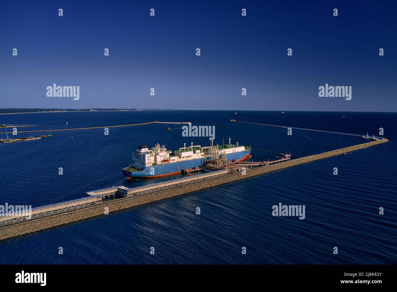 Świnoujście, Pologne - Mai-15-2022: Navire de transport de GNL Maran ...