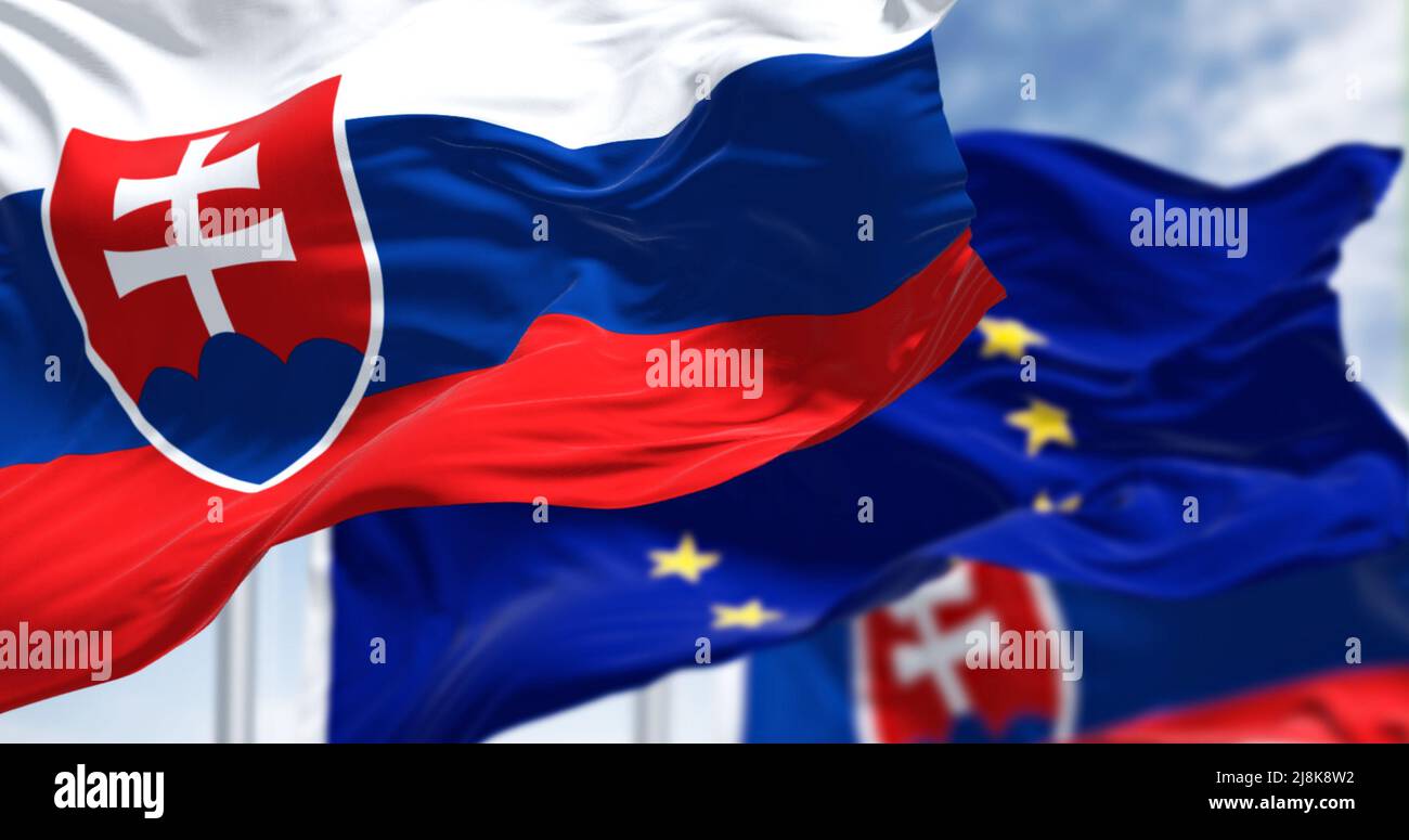 Drapeau slovaque Banque de photographies et d’images à haute résolution ...