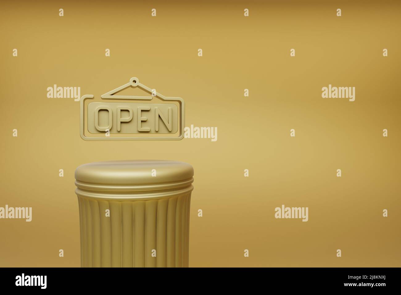 Belles illustrations abstraites Golden Open symbole symboles icônes sur ...