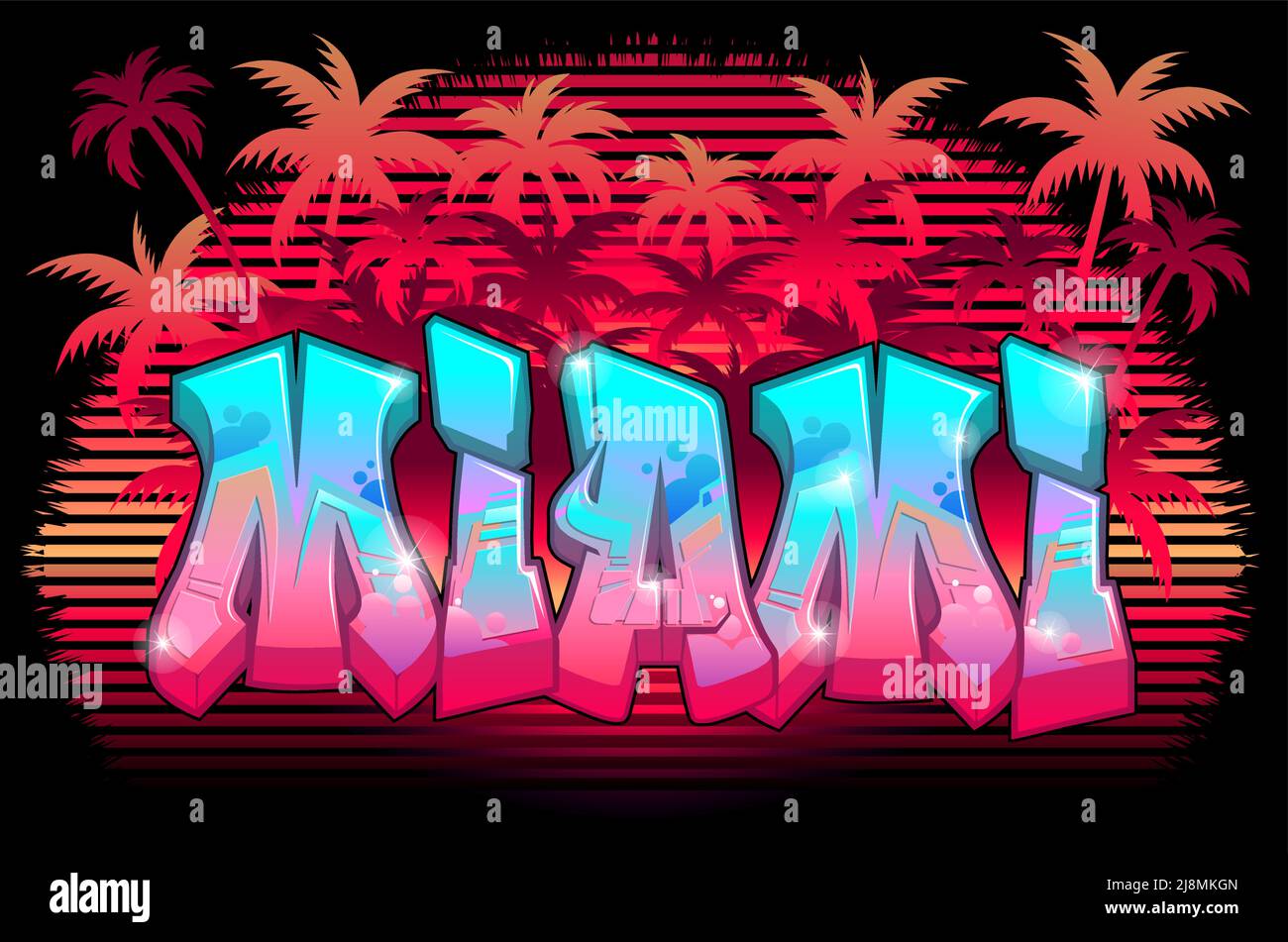 Miami vice Banque d'images vectorielles - Alamy