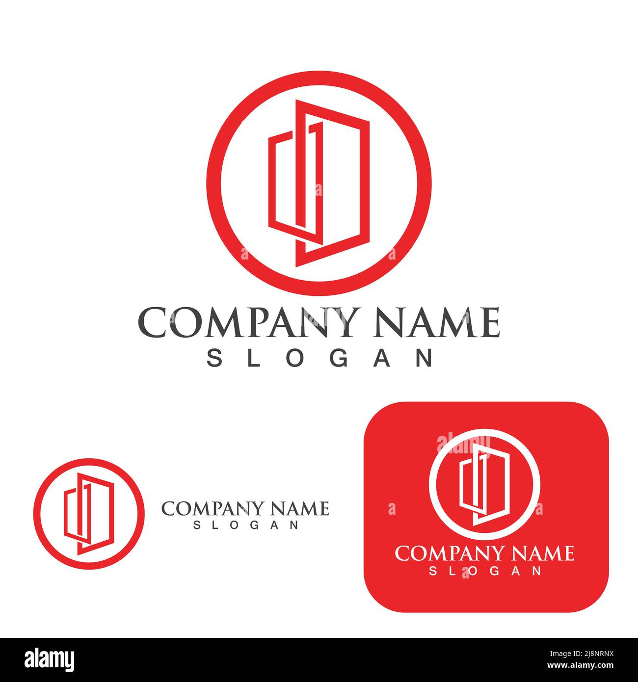 Logo de porte et vecteur de symbole Image Vectorielle Stock - Alamy