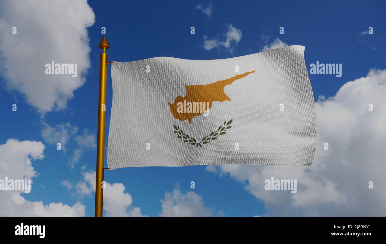 Drapeau chypre Banque de photographies et d’images à haute résolution ...