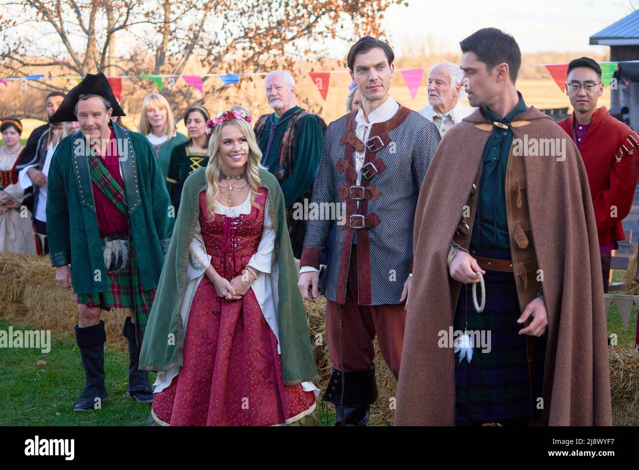 ROAD TRIP ROMANCE, front from Left: Tim Progosh, Natalie Hall, George ...
