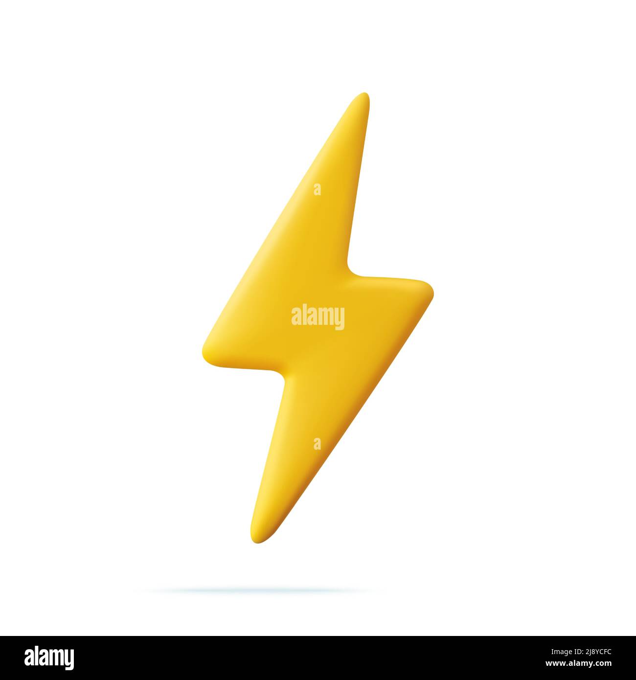 Tonnerre jaune Banque d'images vectorielles - Alamy