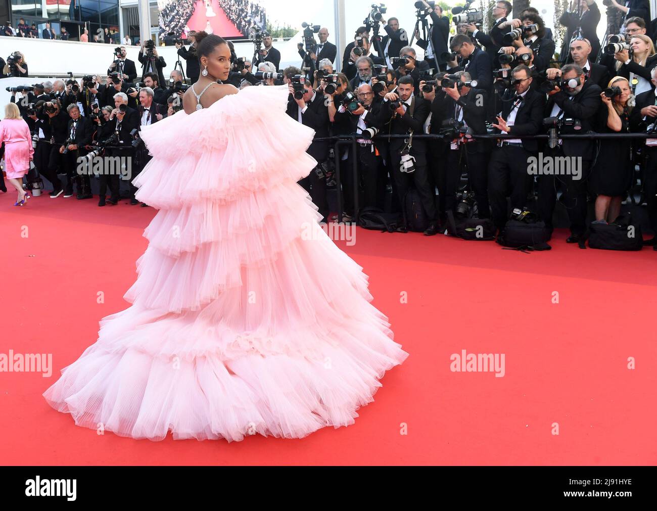Cannes, France. 19th mai 2022. La mannequin française Cindy Bruna ...