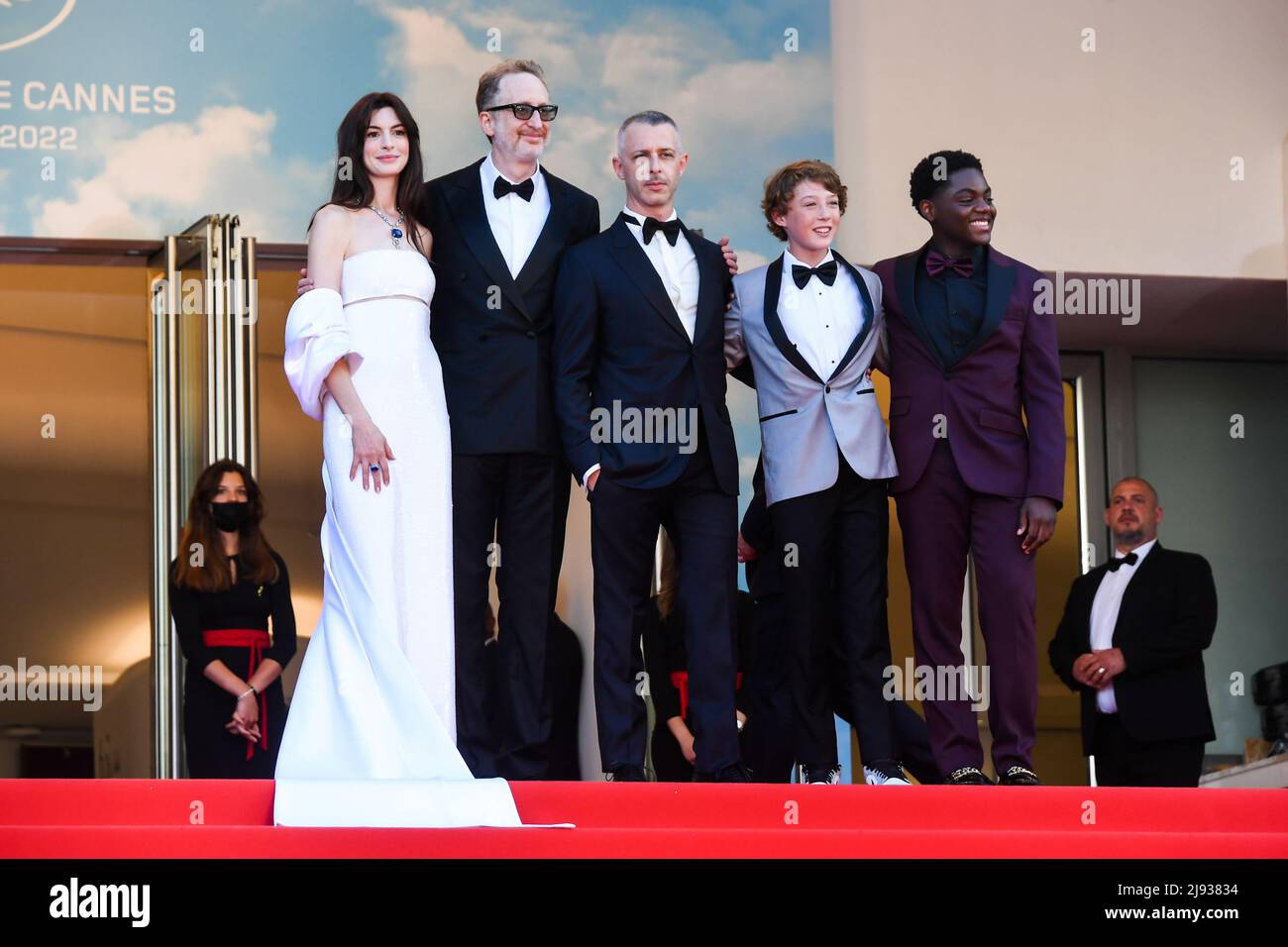 Cannes, France 19th mai 2022, Anne Hathaway , James Gray , Jeremy ...