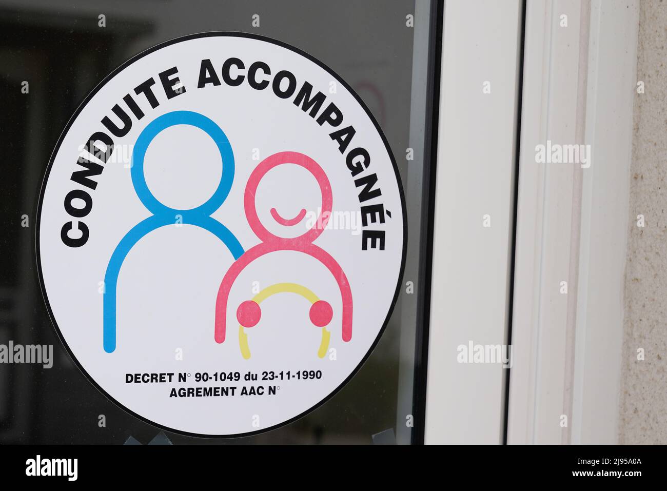 Bordeaux , Aquitaine France - 05 08 2022 : logo conduite accompagnee ...