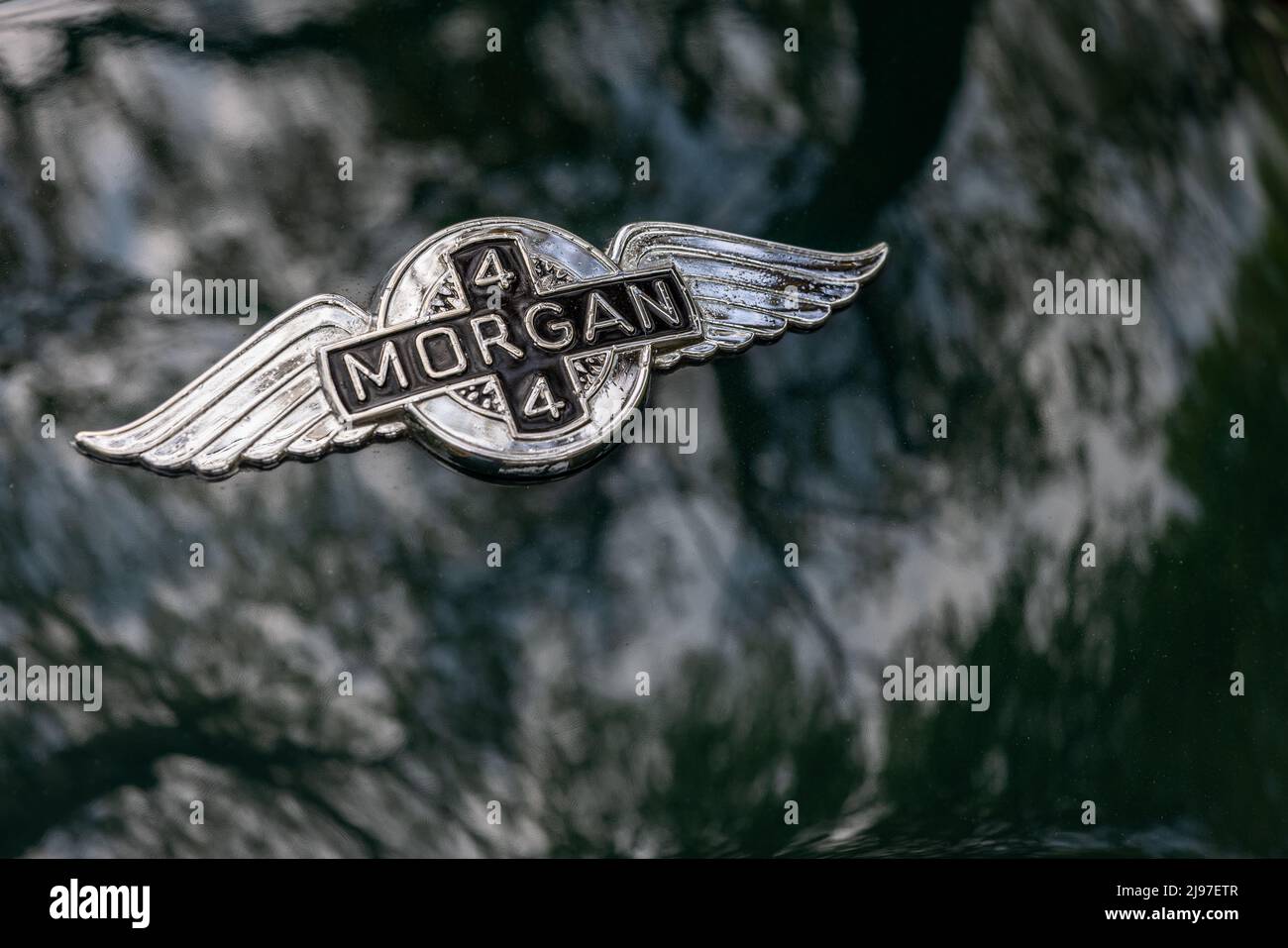 Morgan sports car badge Banque de photographies et d’images à haute ...
