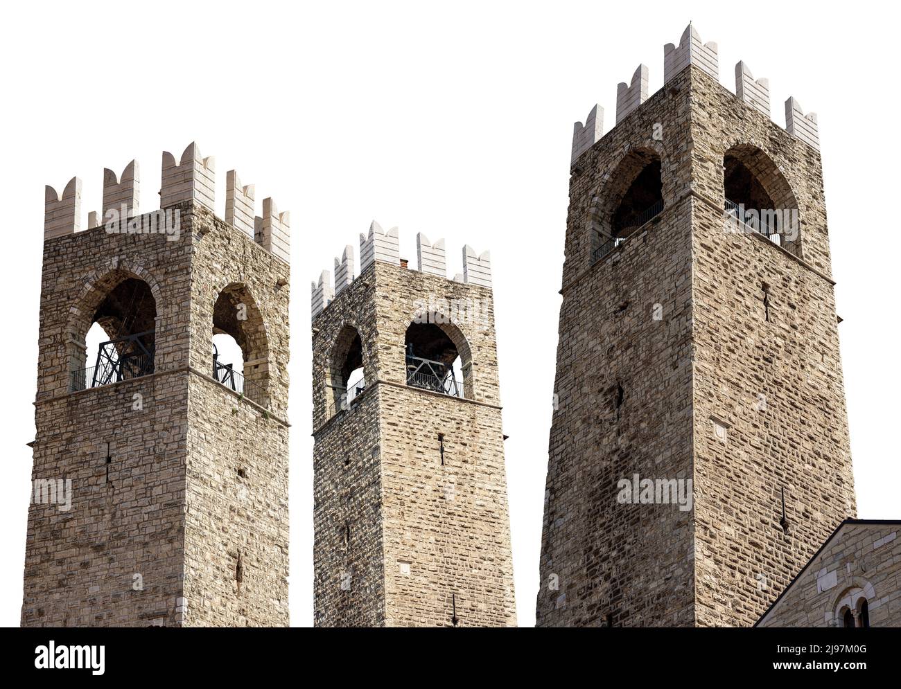 Brescia. Tour médiévale (Torre del Popolo o del pegol) du Palais ...