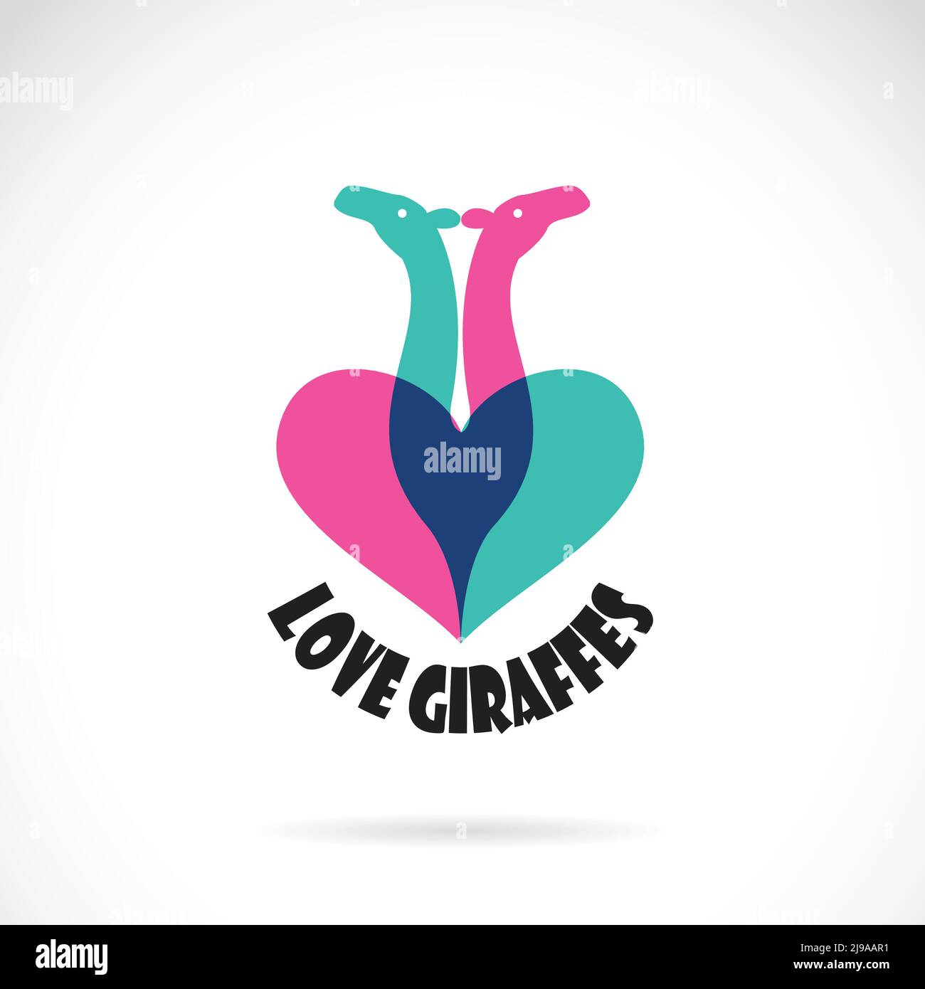 Girafe dans un zoo Banque d'images vectorielles - Alamy