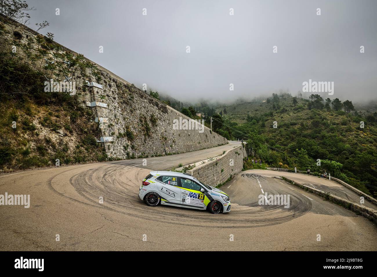 33 CHAUFFRAY Thomas, CHAUFFRAY Pauline, Renault Clio RS Line, action ...