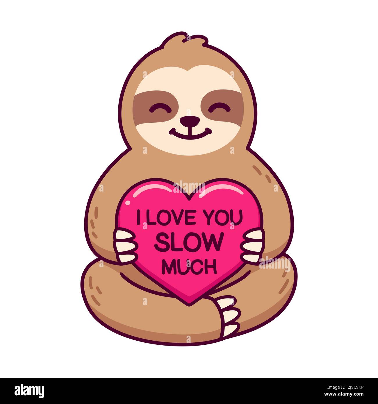 I love you cartoon Banque d'images vectorielles - Alamy