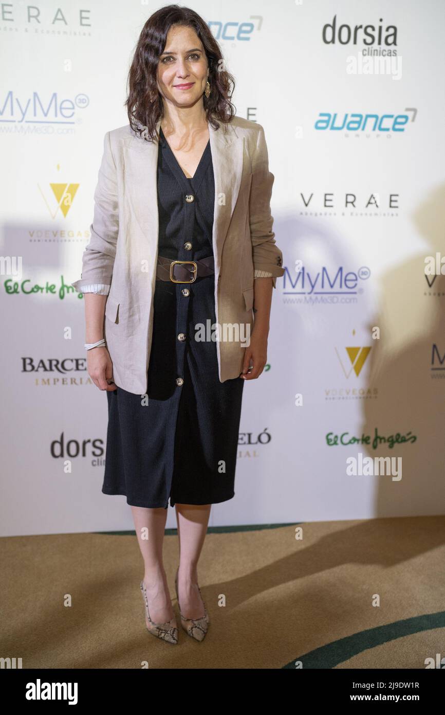 Isabel Diaz Ayuso, lors de la cérémonie des San Isidro 2021 Bowler Hat ...