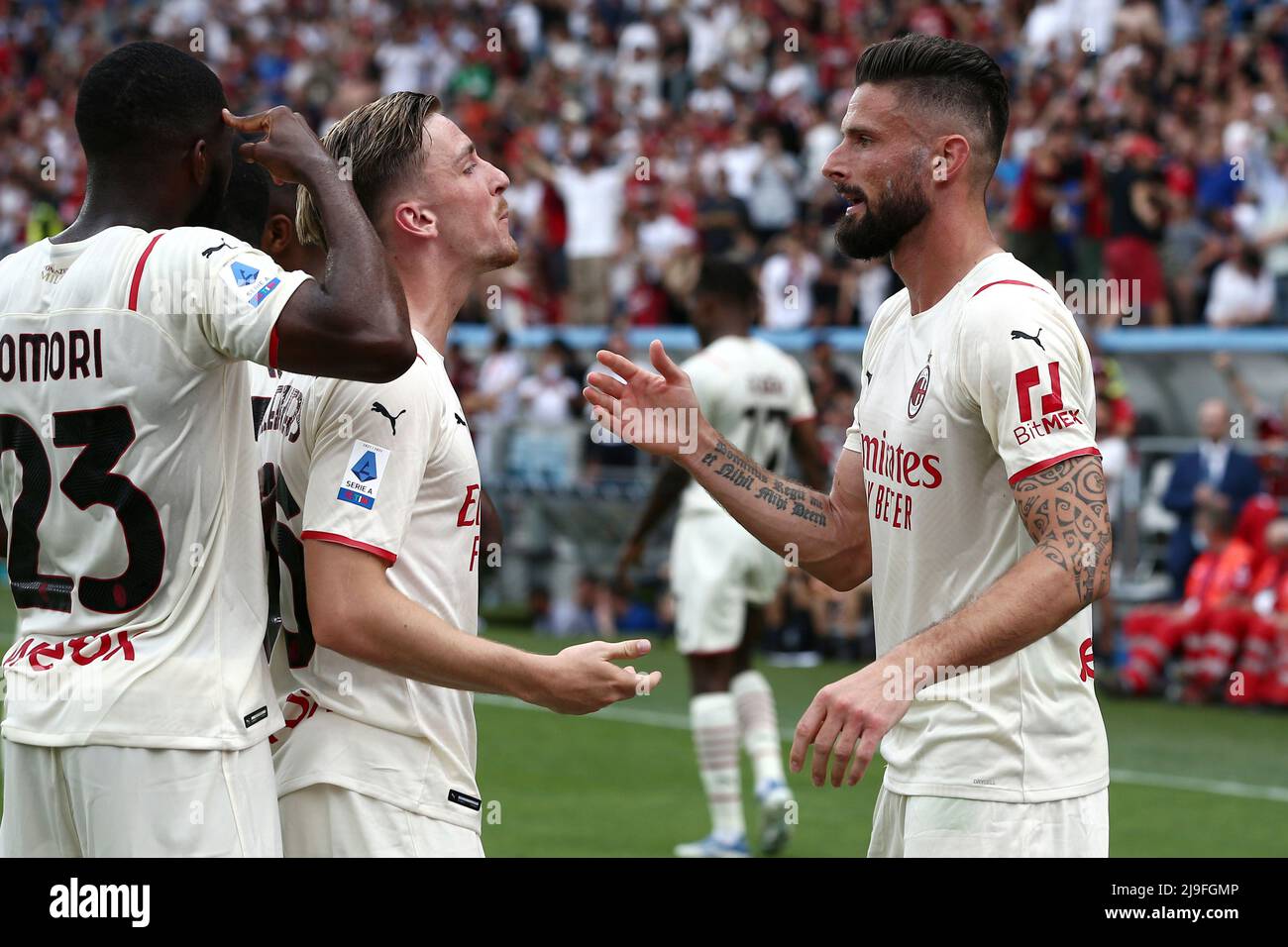 Stade Mapei Reggio Emilia Italie 22 Mai 2022 Olivier Giroud Ac