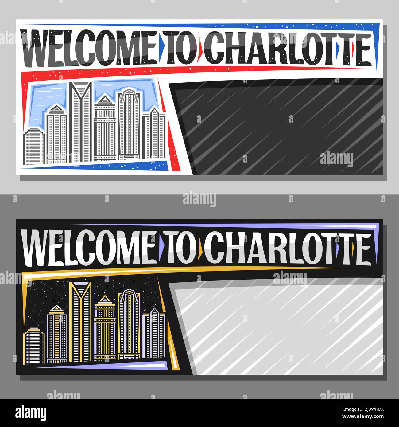 Charlotte banner Banque d'images vectorielles - Alamy