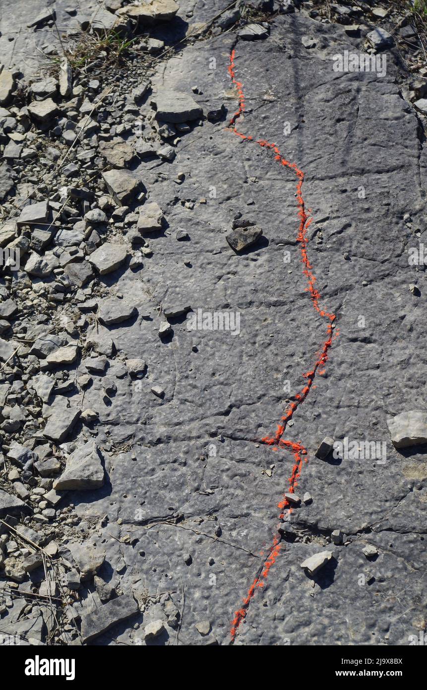 Ligne rouge Banque de photographies et d’images à haute résolution - Alamy