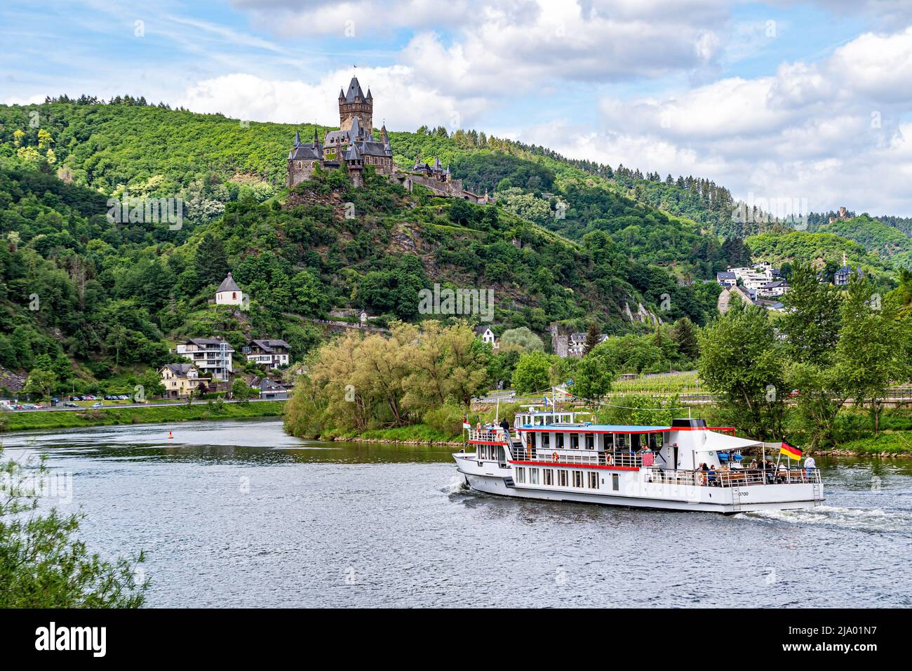 Cochem, Rhénanie-Palatinat, Allemagne - 21 mai 2022 : le Reichsburg ...