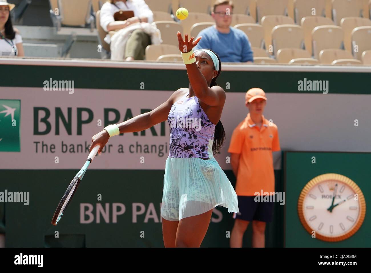 PARIS, France. 26th mai 2022. COCO GAUFF des Etats-Unis de retourner le ...