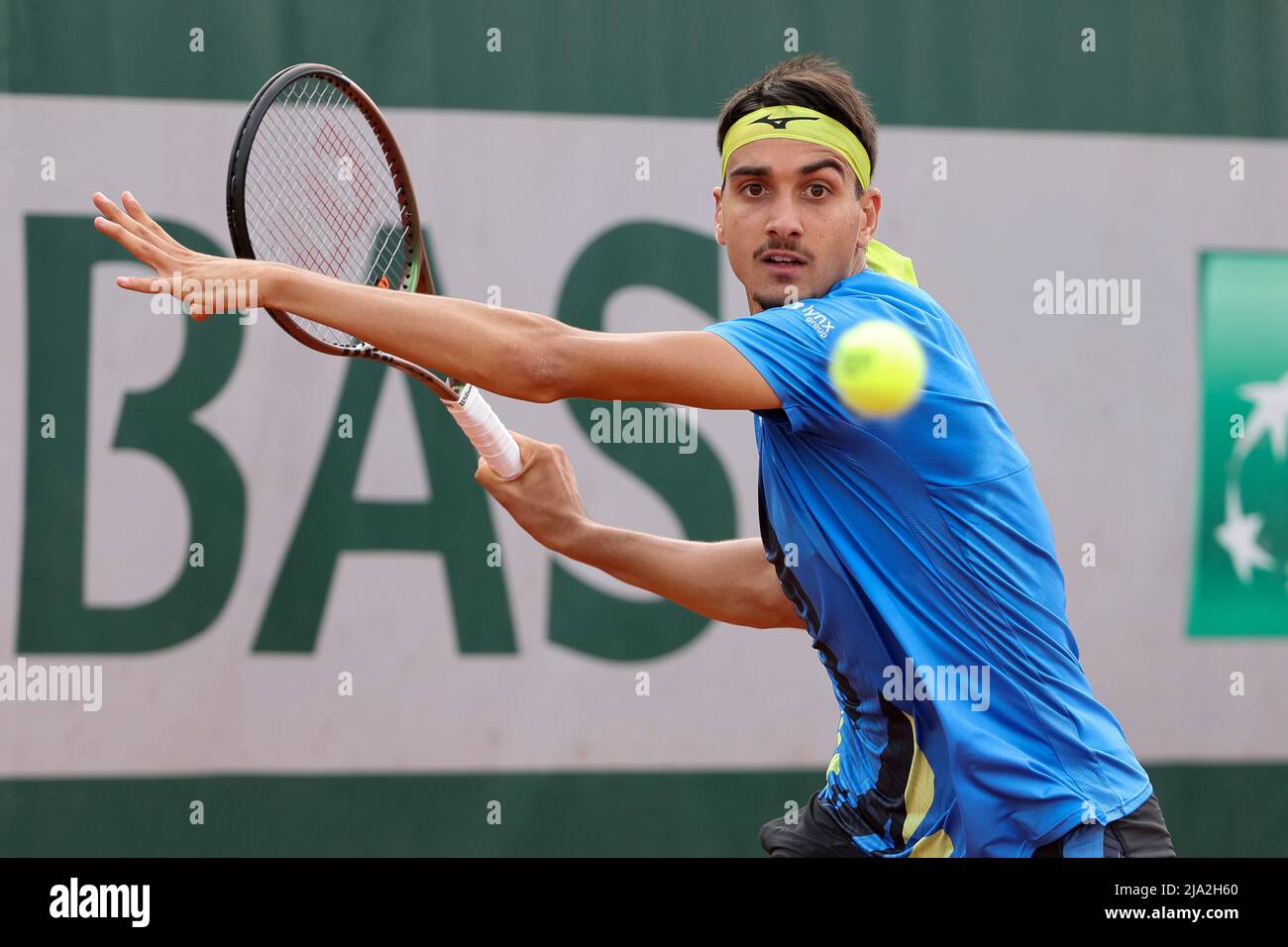 Paris, France - 26/05/2022, Lorenzo Sonego d'Italie au 5 jour de l'Open ... Paris, France - 26/05/2022, Lorenzo Sonego d'Italie au 5 jour de l'Open ...
