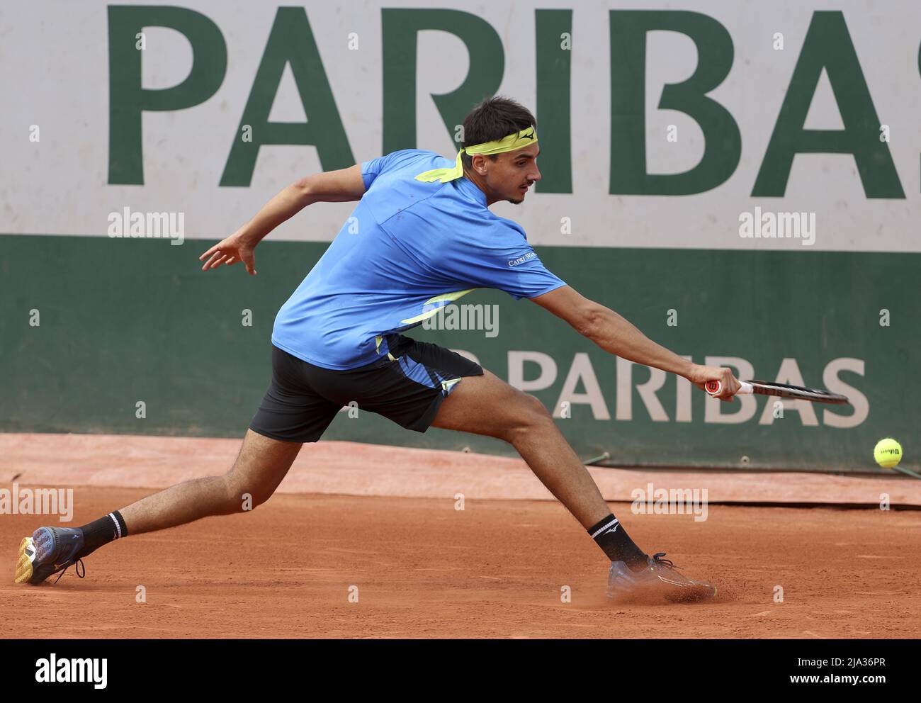 Paris, France - 26/05/2022, Lorenzo Sonego d'Italie au 5 jour de l'Open ... Paris, France - 26/05/2022, Lorenzo Sonego d'Italie au 5 jour de l'Open ...