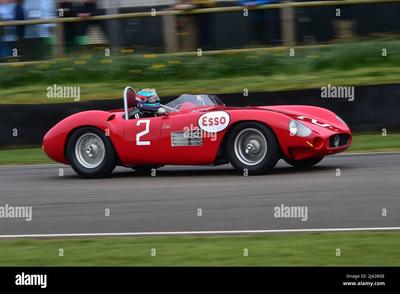David Hart, Maserati 300s, Peter Collins Trophée, une course monopilote ...
