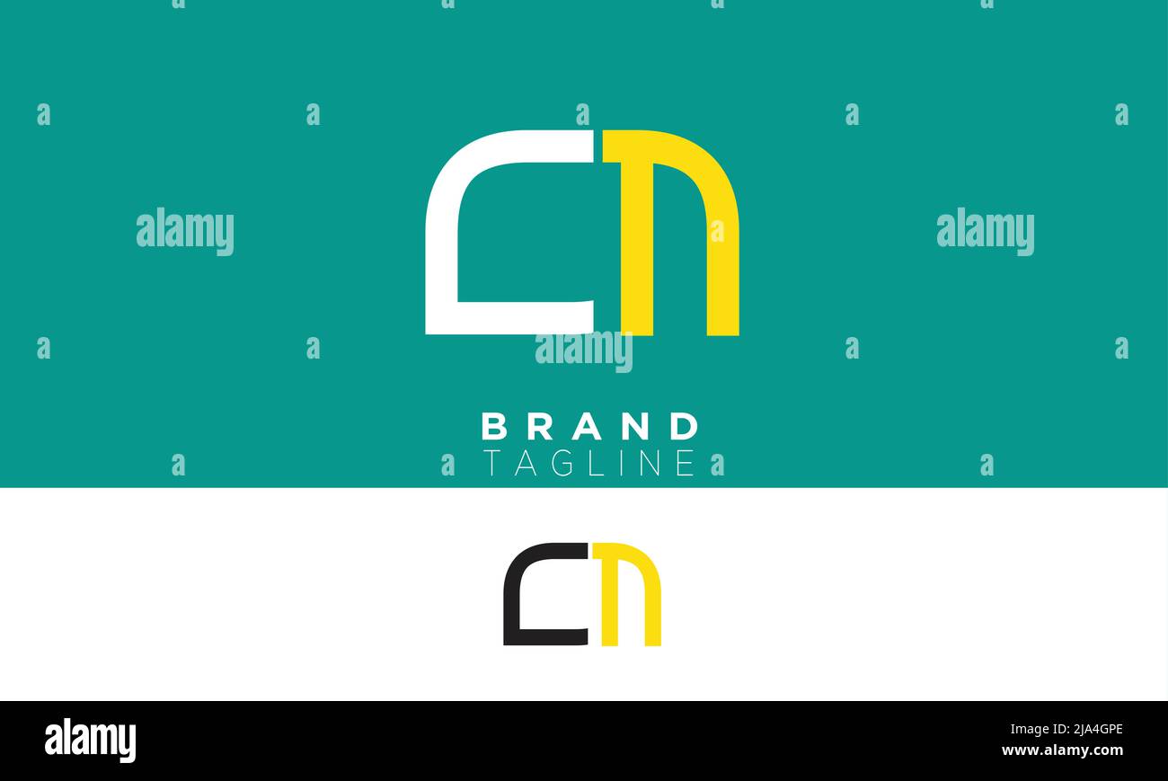 Monogramme cn Banque d'images vectorielles - Alamy