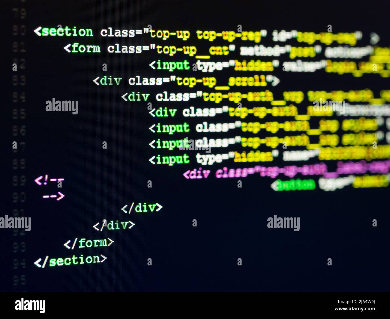 Codage html Banque d'image et photos - Alamy