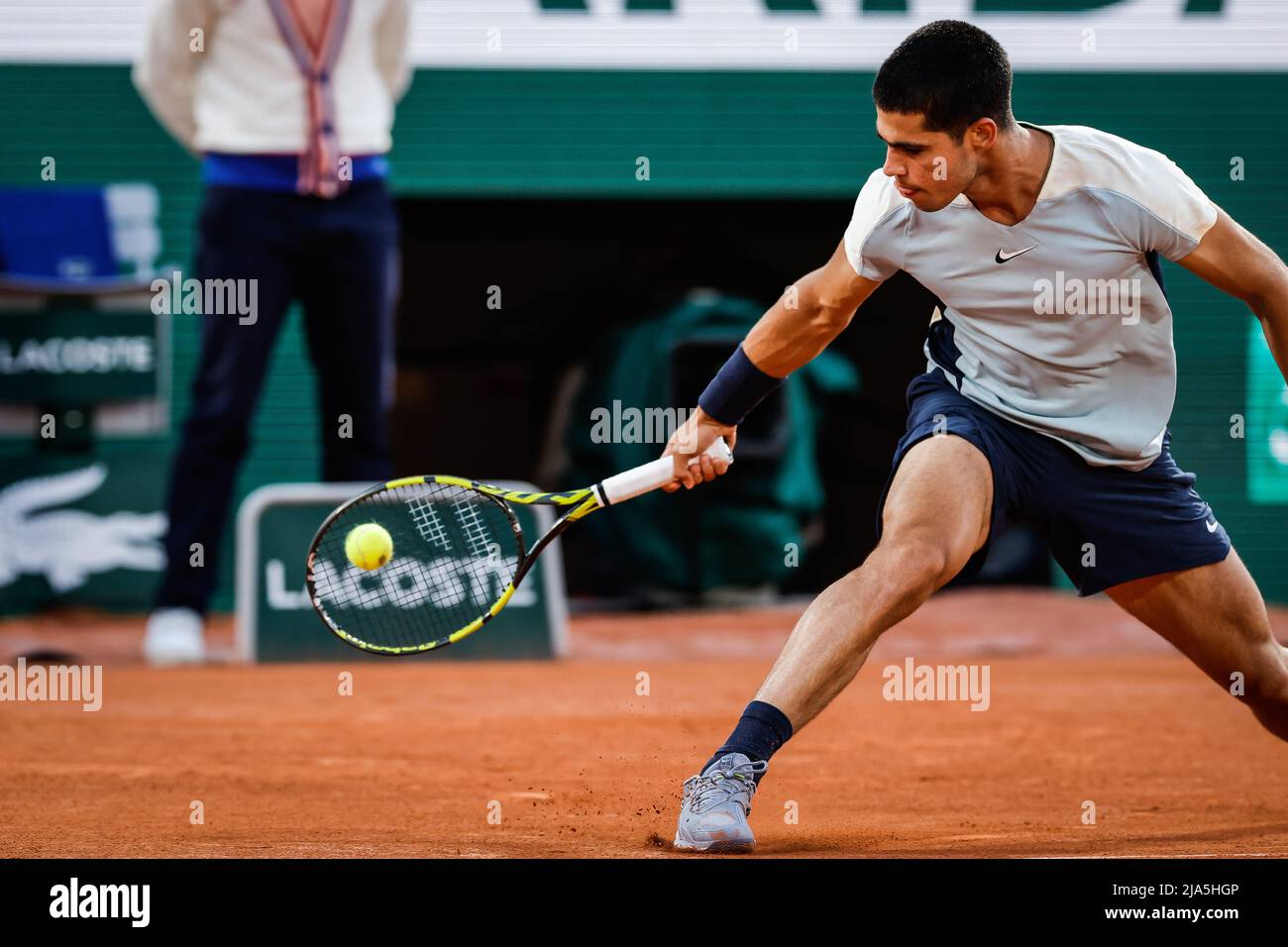 Carlos ALCARAZ d'Espagne pendant le sixième jour de Roland-Garros 2022 ...