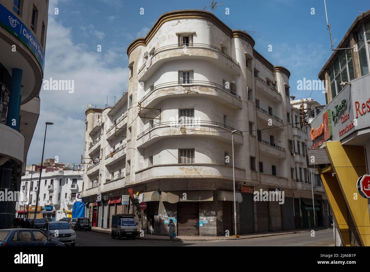 Streets modern city casablanca morocco Banque de photographies et d ...