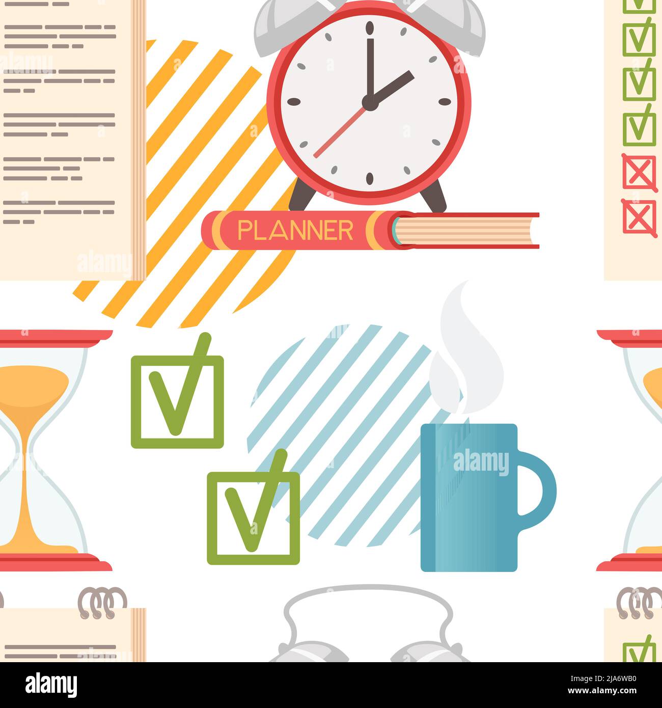 Schéma transparent concept de temps de planification avec liste de ...