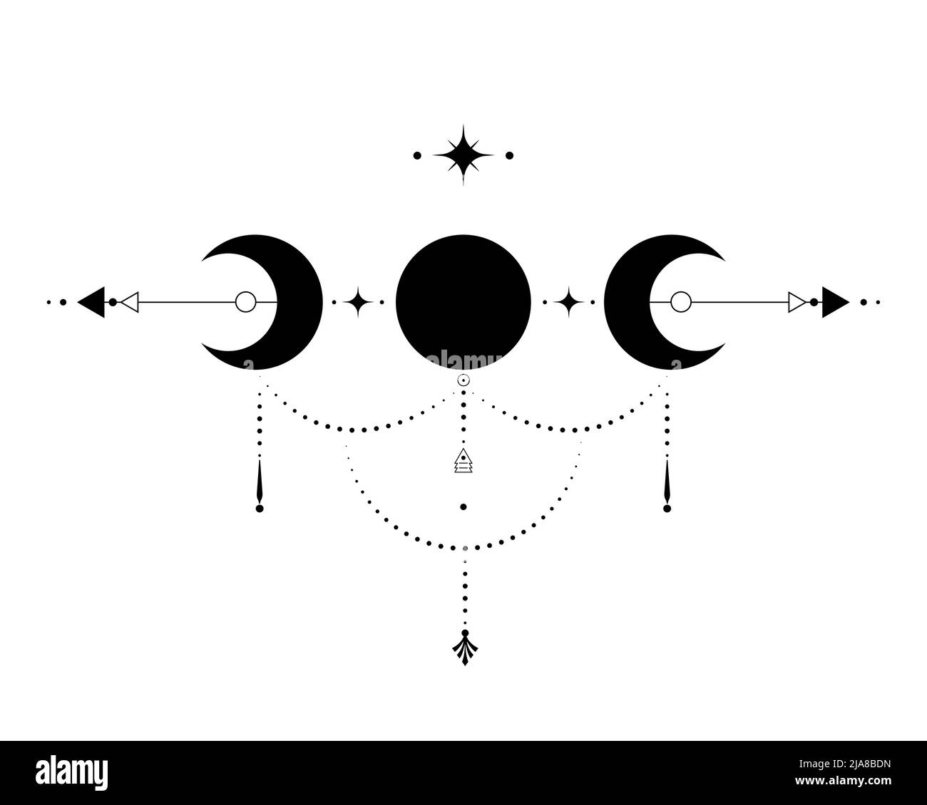 Symbole de la triple lune Banque de photographies et d’images à haute ...