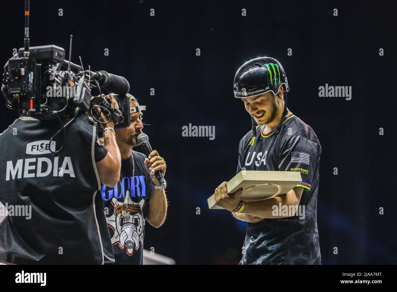 Justin Dowell, spécialiste américain du freestyle BMX et champion du ...