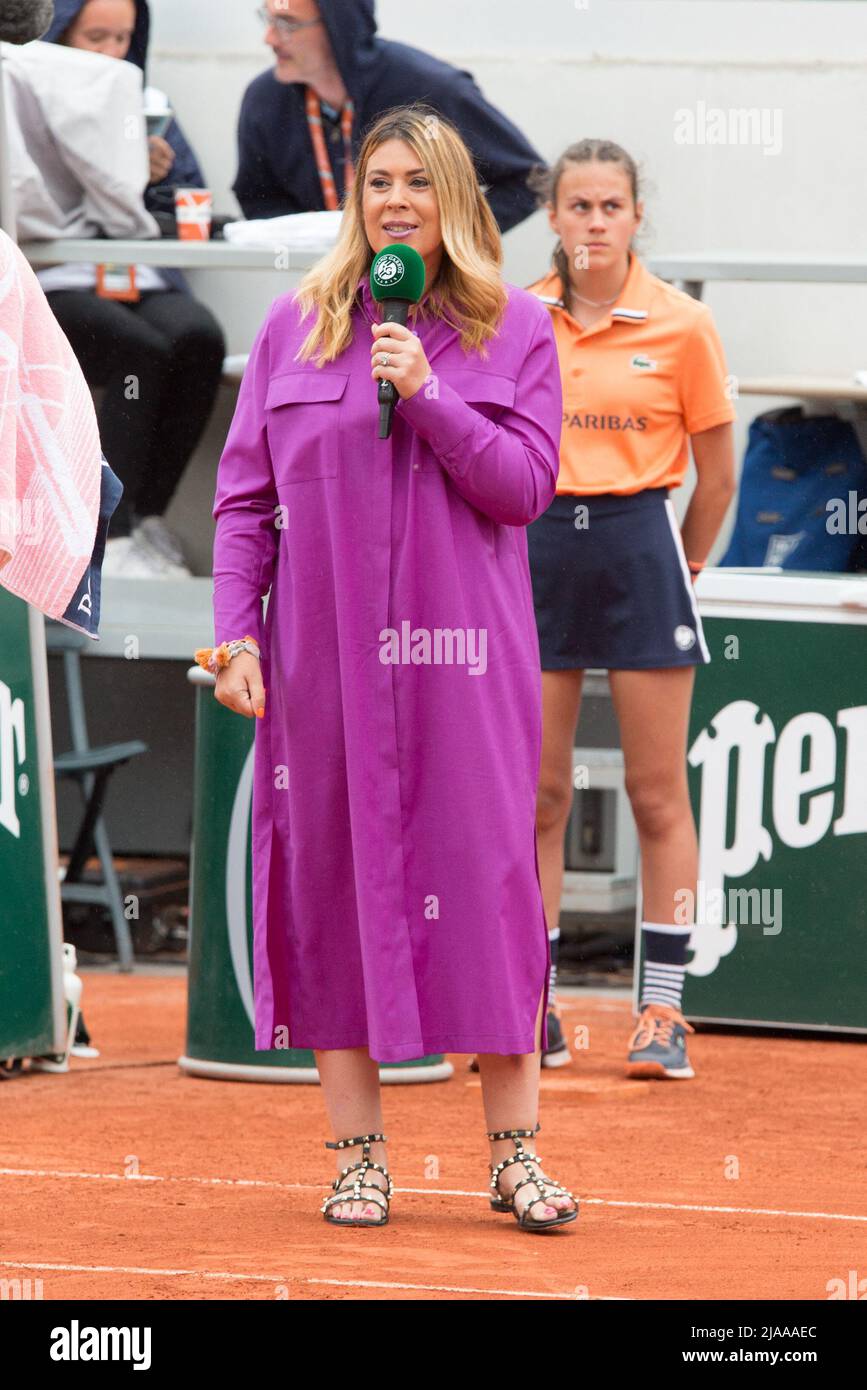 Marion Bartoli pendant Roland Garros 2022 le 23 mai 2022 à Paris ...