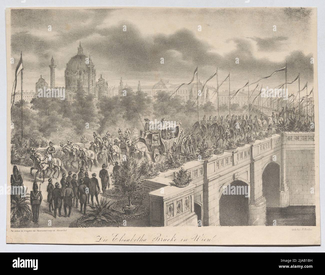 Mariage Franz Joseph I. avec Elisabeth : entrée de la mariée impériale ...