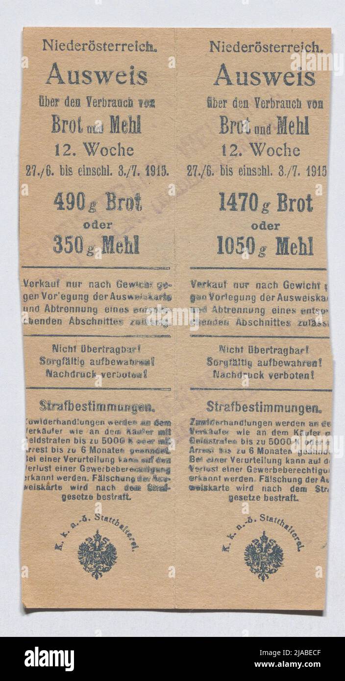 Marques alimentaires pour le pain ou la farine de la première Guerre ...
