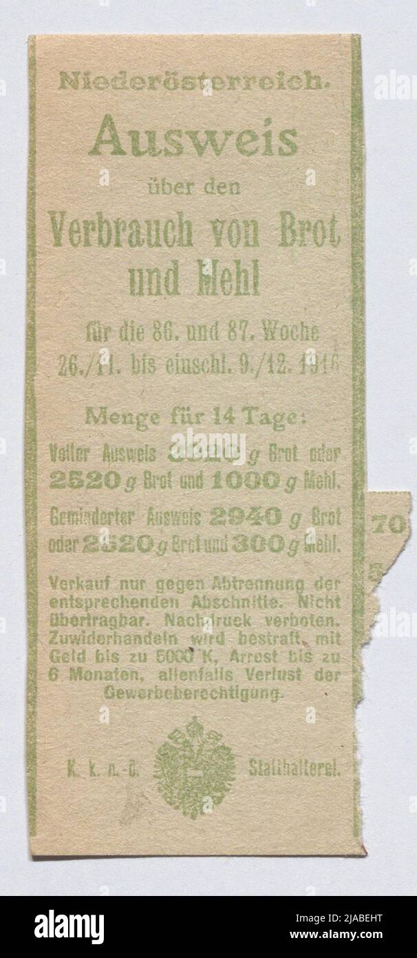 Marques alimentaires pour le pain ou la farine de la première Guerre ...