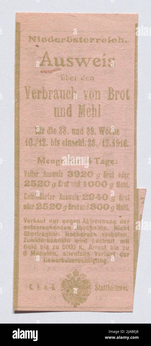 Marques alimentaires pour le pain ou la farine de la première Guerre ...