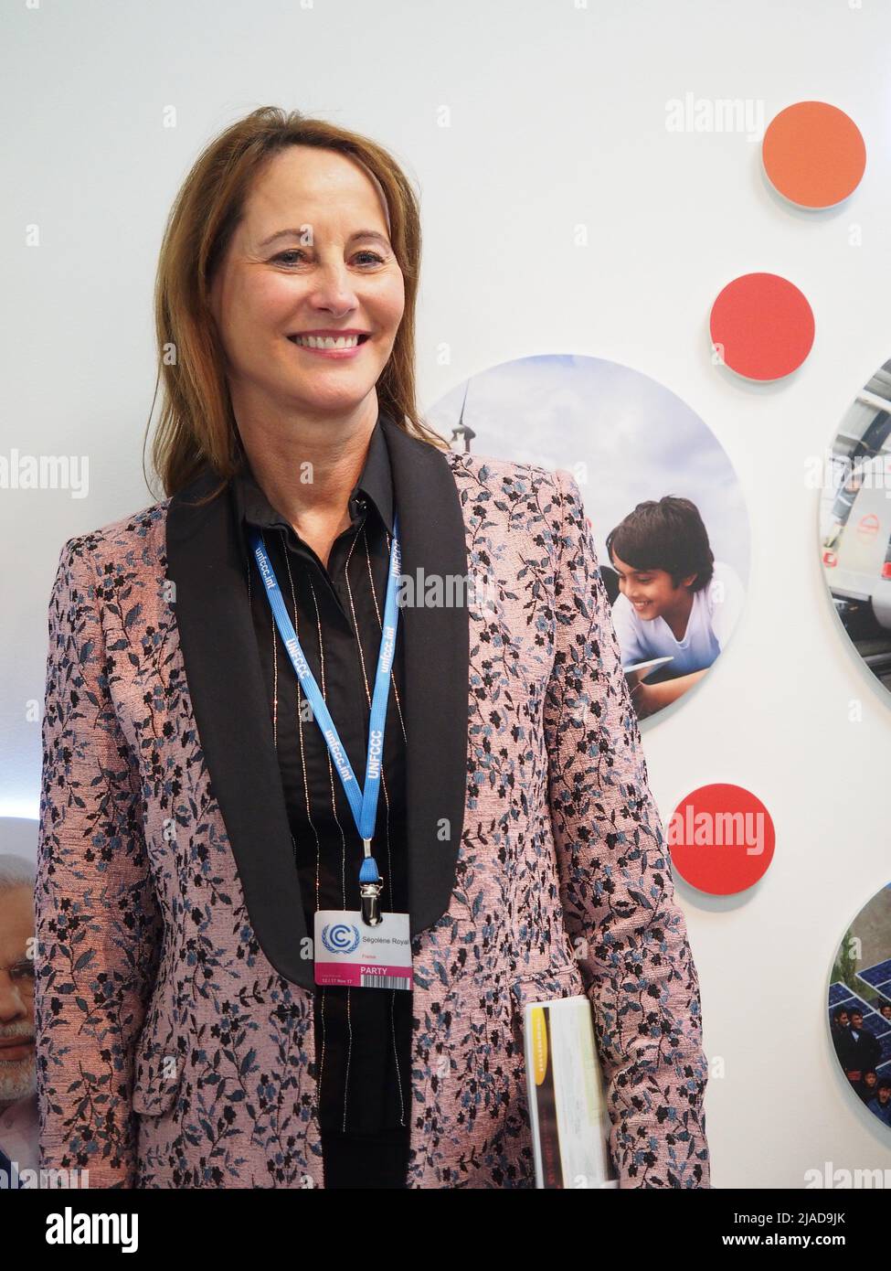 Segolene Royal s'exprimant à la Convention-cadre des Nations Unies sur ...