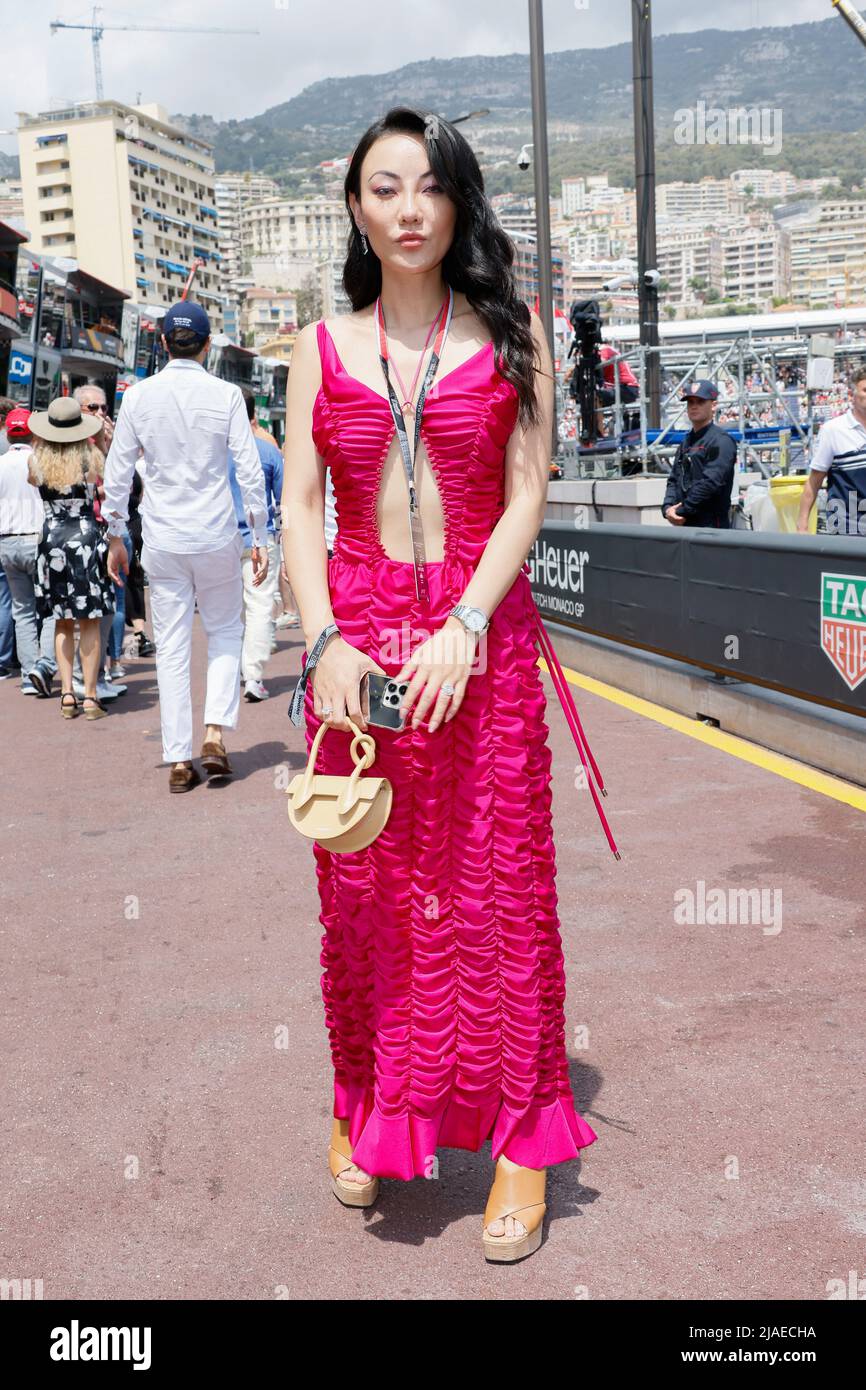 Jessica Wang est repérée au Grand Prix de Monaco le 29 mai 2022 en ...