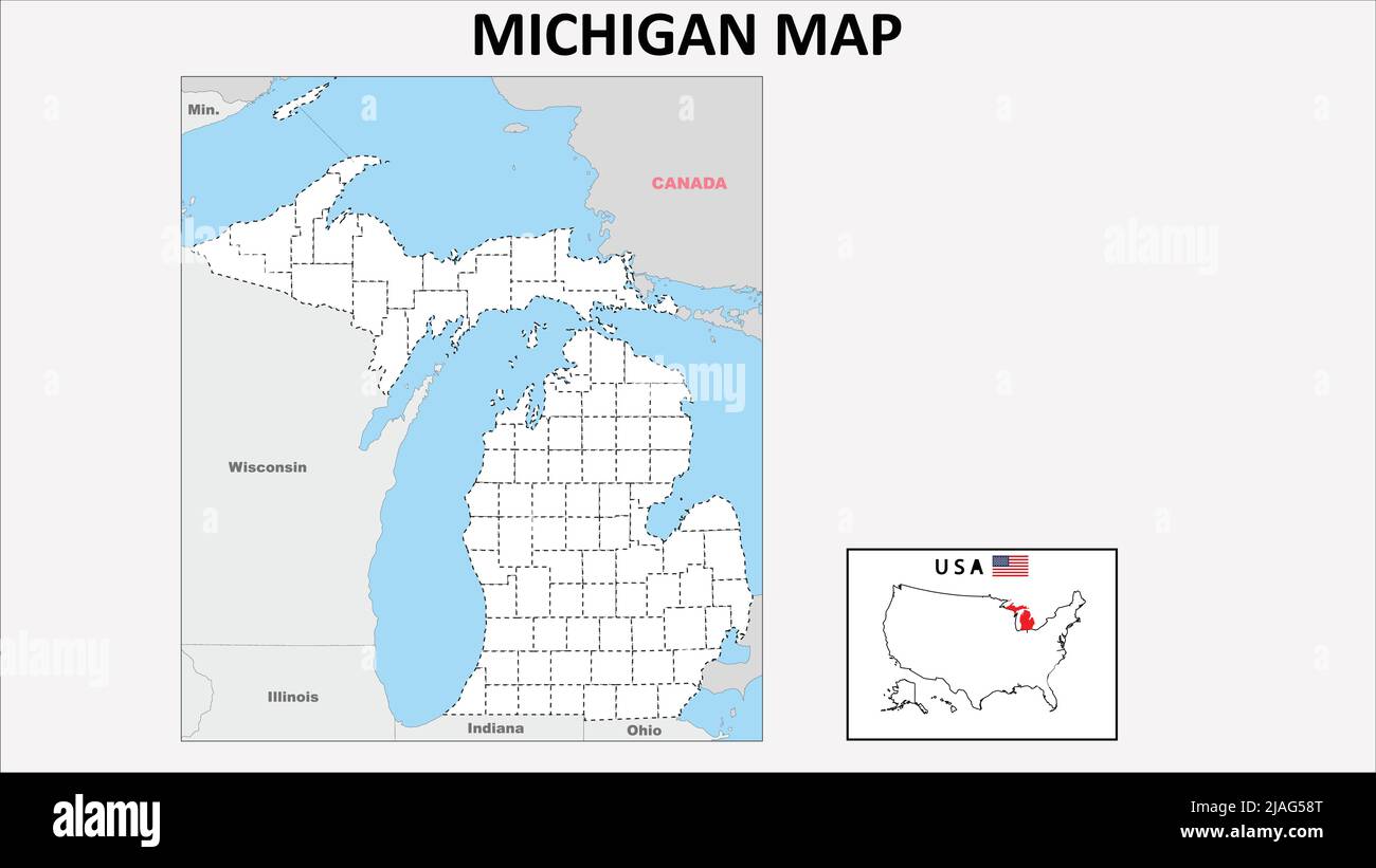 Carte politique de la virginie Banque de photographies et d’images à ...