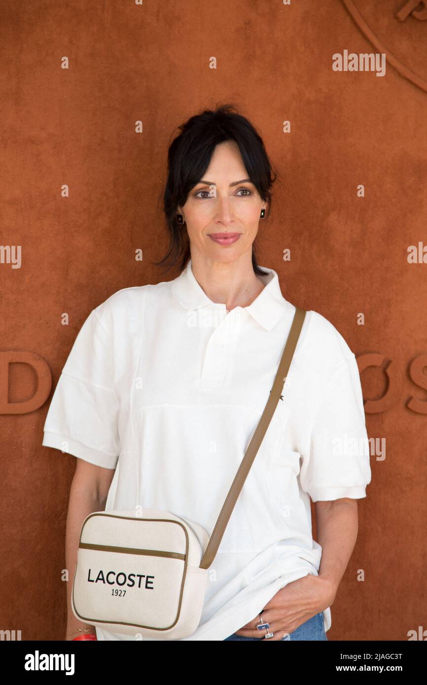 Geraldine Maillet au Village pendant l'Open de tennis Roland Garros ...