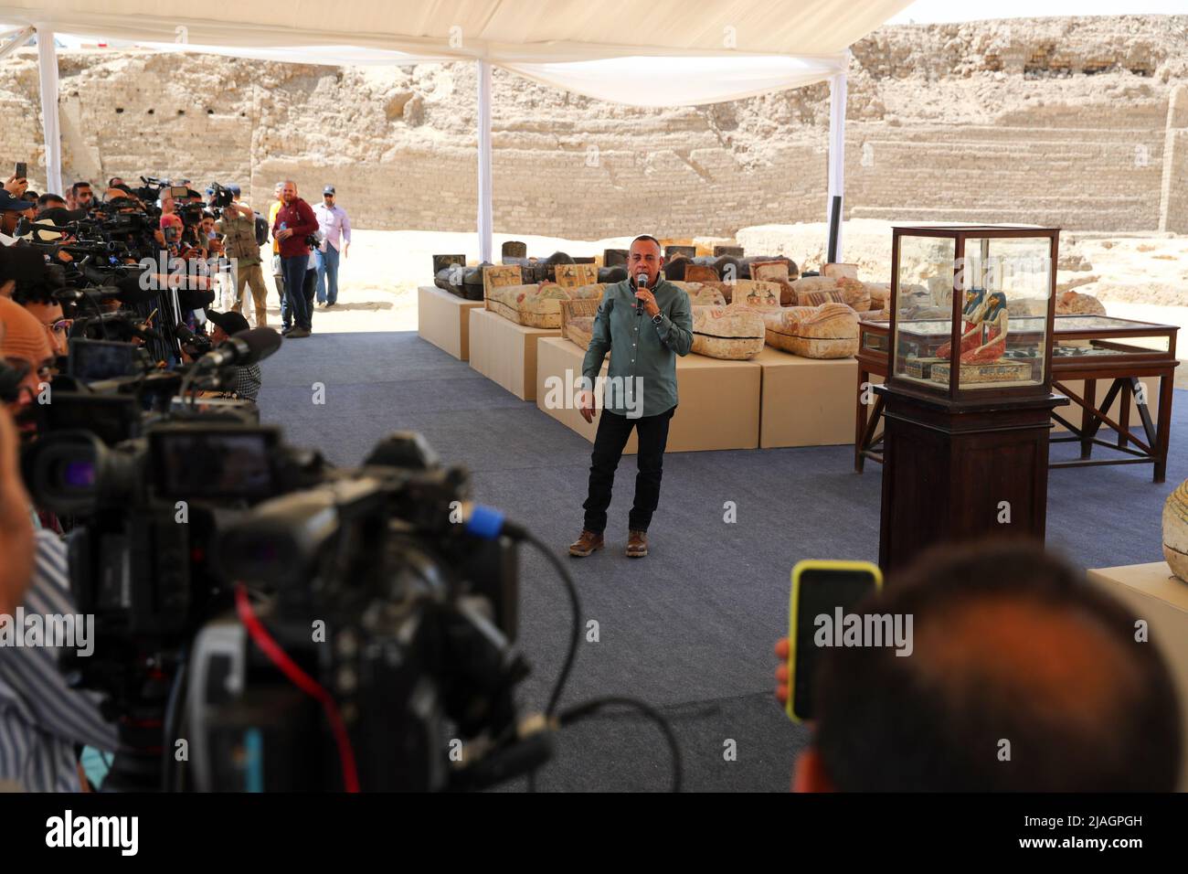 Le Caire, Égypte. 30th mai 2022. Mostafa Waziri, secrétaire général du ...