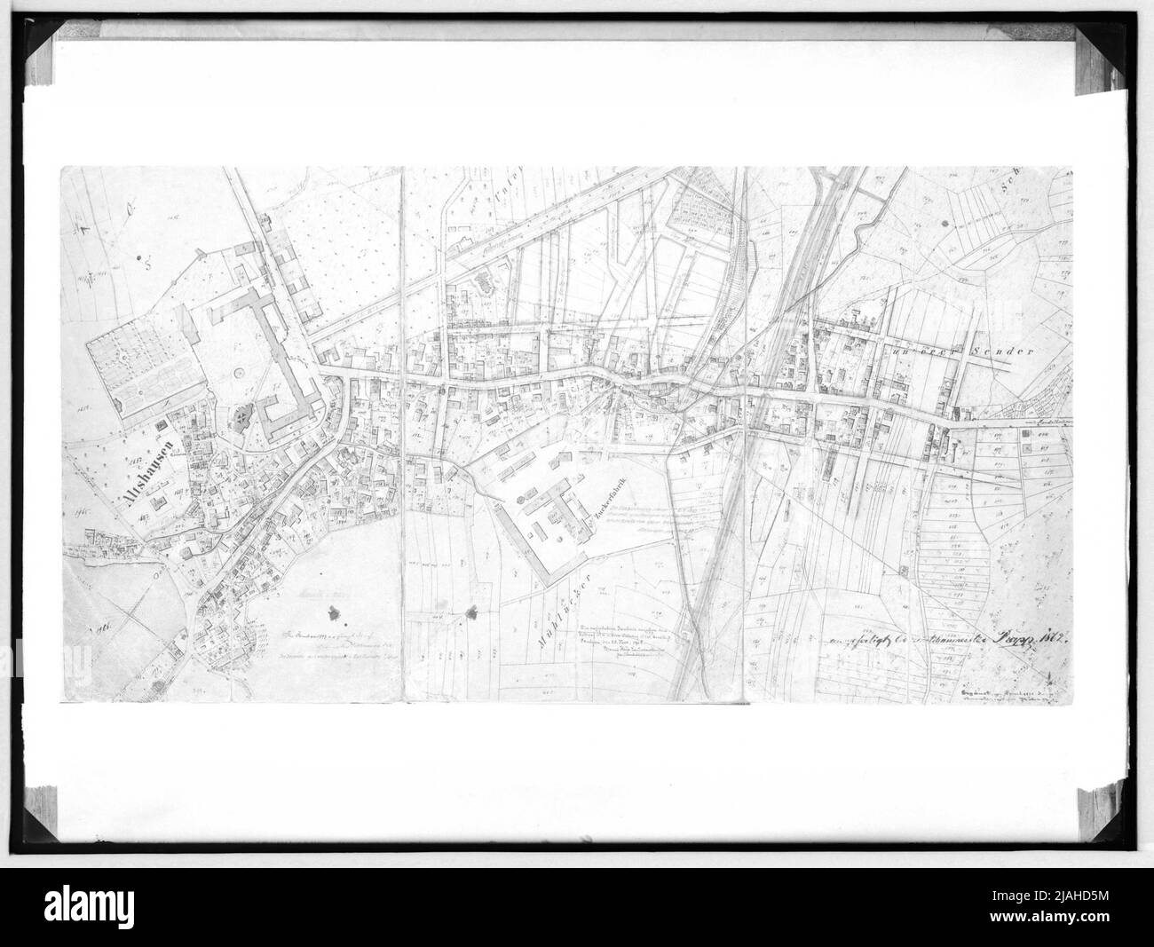 Plan de 1897 Banque d'images noir et blanc - Alamy