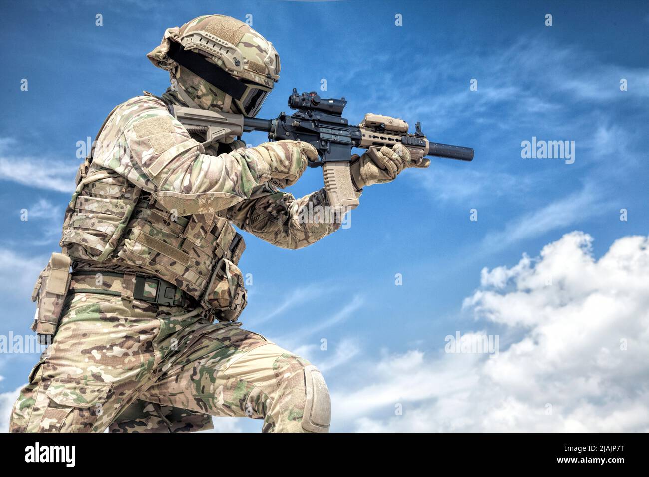 Soldat uniforme de camouflage militaire Banque de photographies et d ...