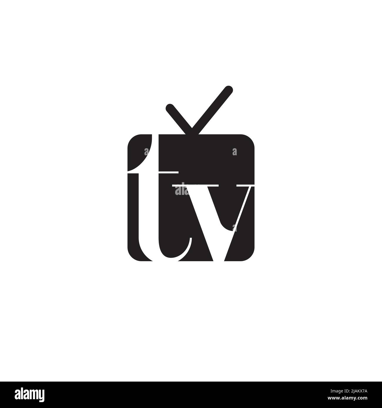 Logo vectoriel de symbole TV ou de téléviseur Image Vectorielle Stock ...