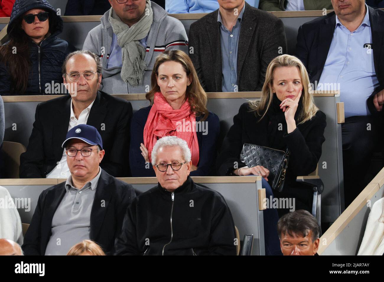Paris, France. 31 mai 2022, Xavier Niel, Delphine Arnault dans les ...