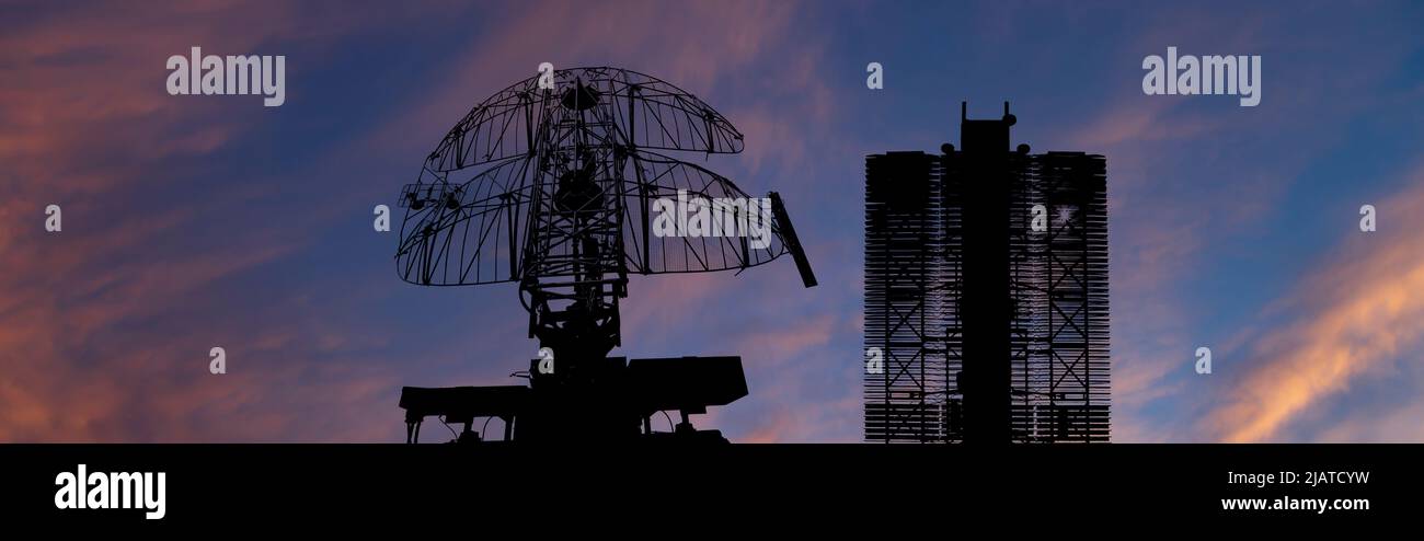 Radars de défense aérienne de systèmes antiaériens mobiles militaires ...