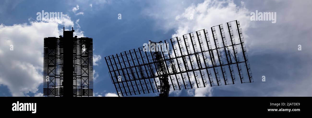 Radars de défense aérienne de systèmes antiaériens mobiles militaires ...