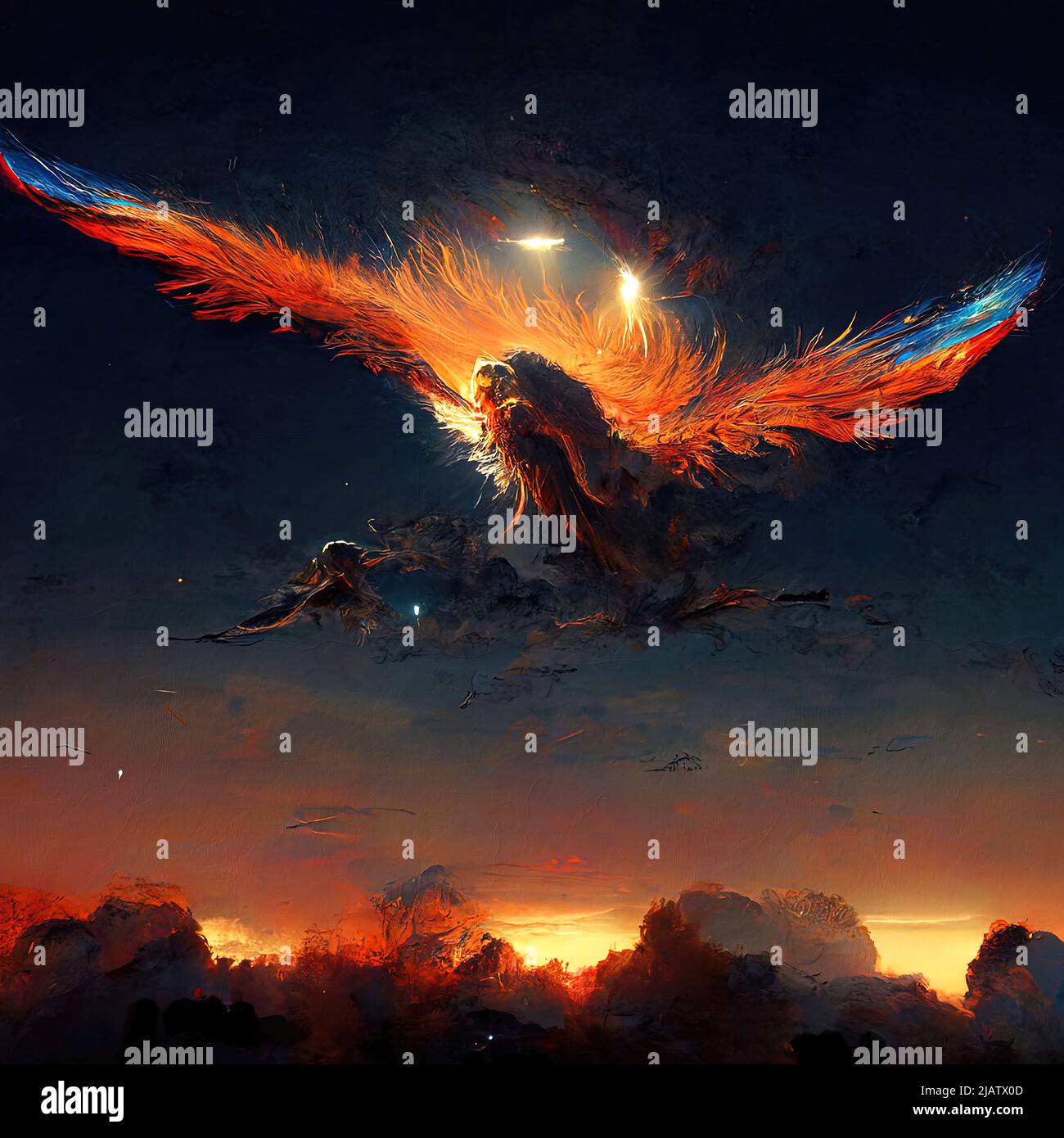 Mythical phoenix bird Banque de photographies et d’images à haute ...